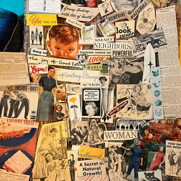 Vintage | Office | Vintage Lot 95 To 60s Cut Out Ads ...